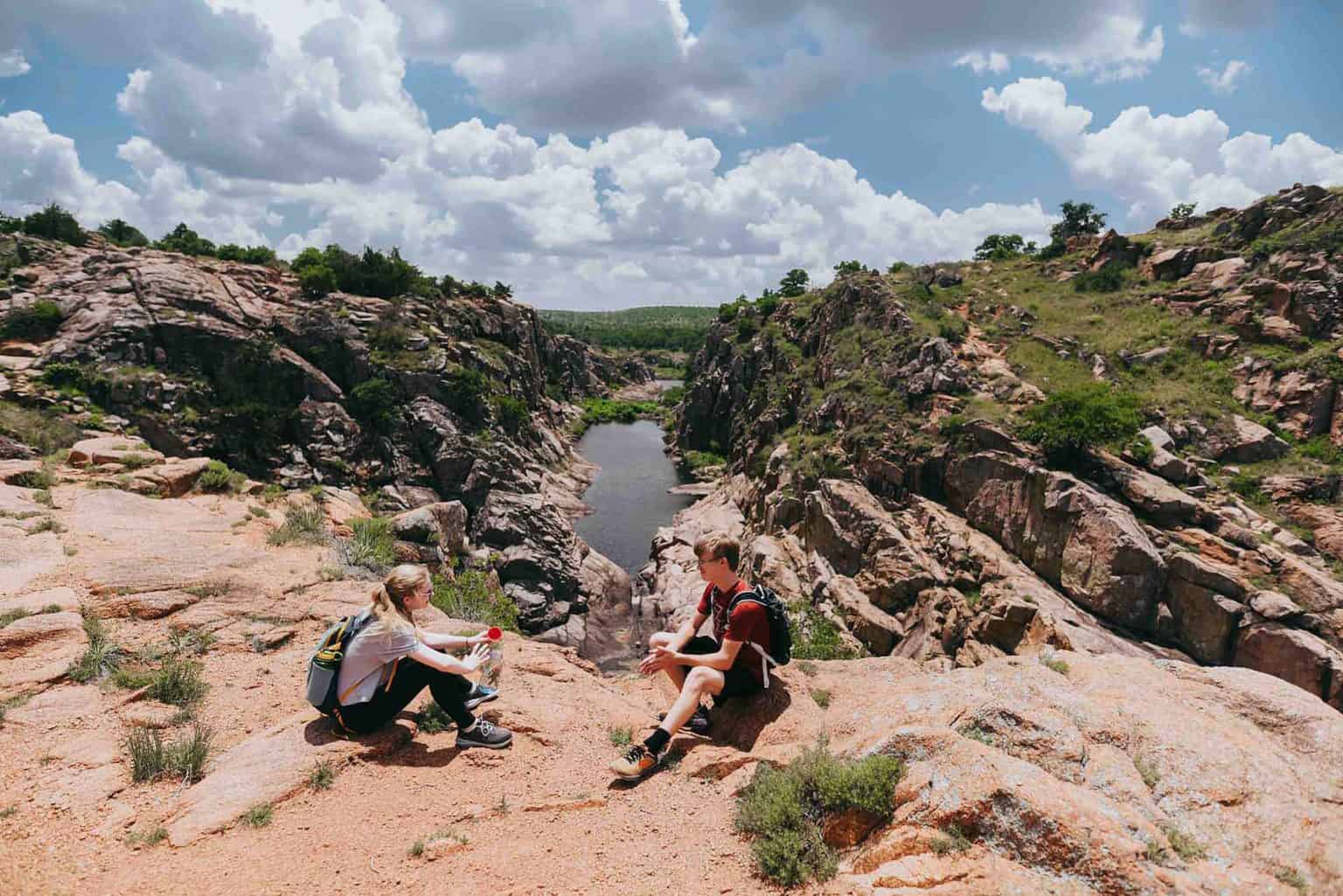 Forty Foot Hole from the Kite Trail: Hiking in the Wichita Mountains