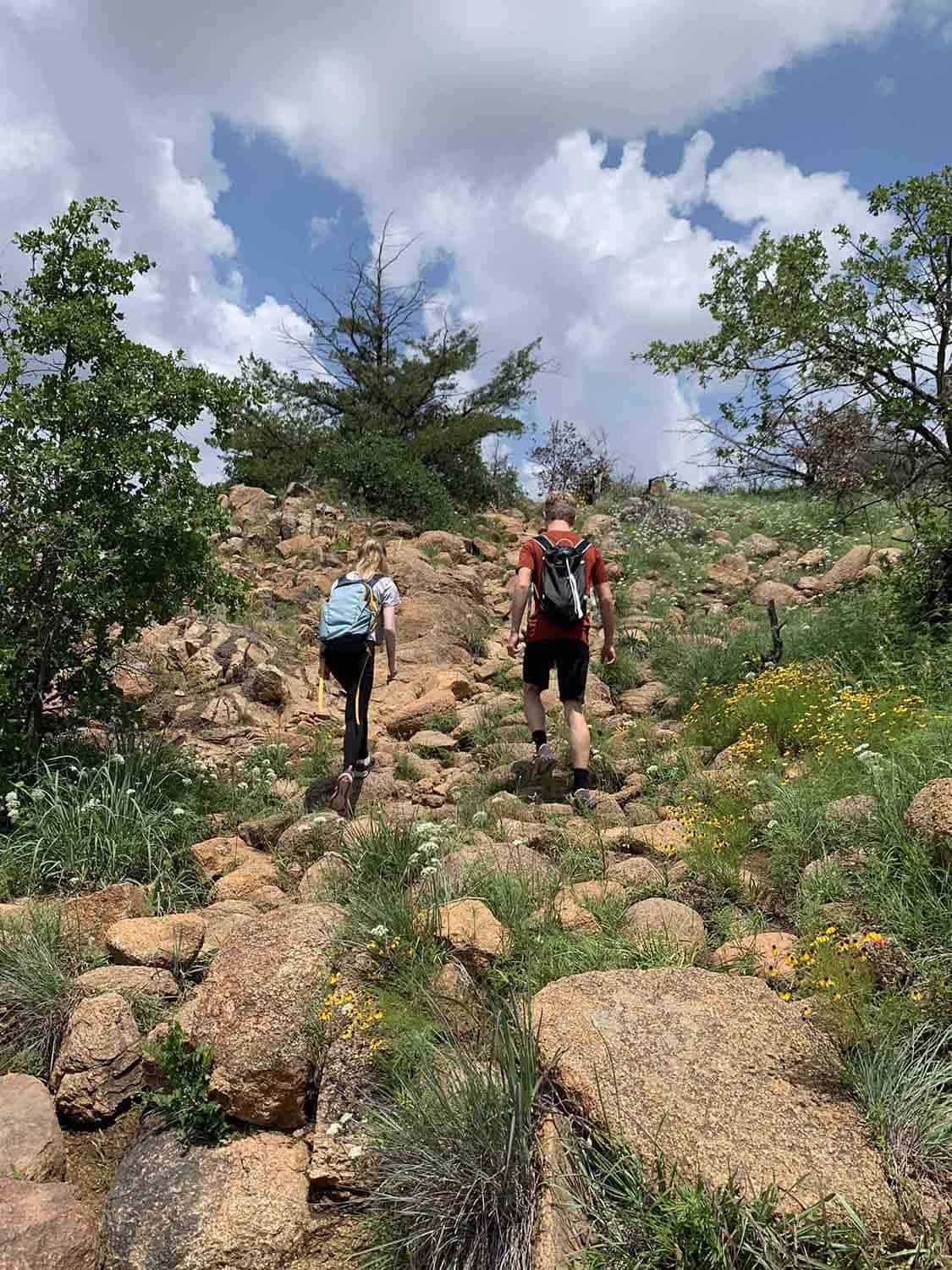 Forty Foot Hole from the Kite Trail: Hiking in the Wichita Mountains
