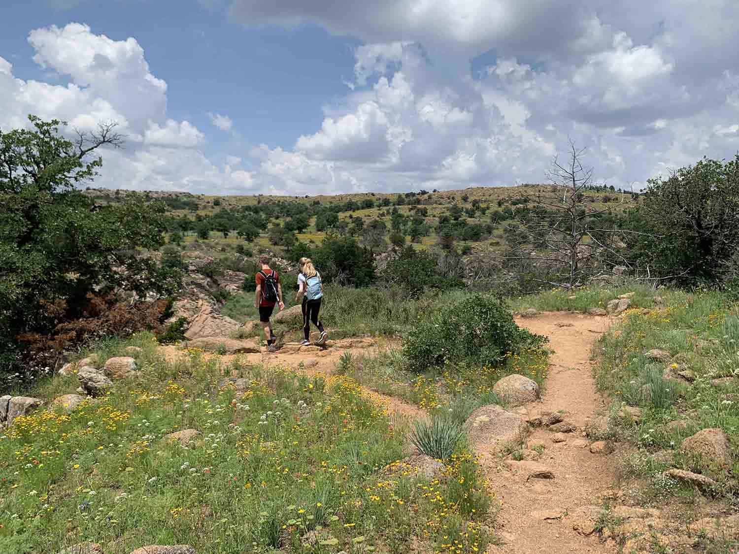 Forty Foot Hole from the Kite Trail: Hiking in the Wichita Mountains