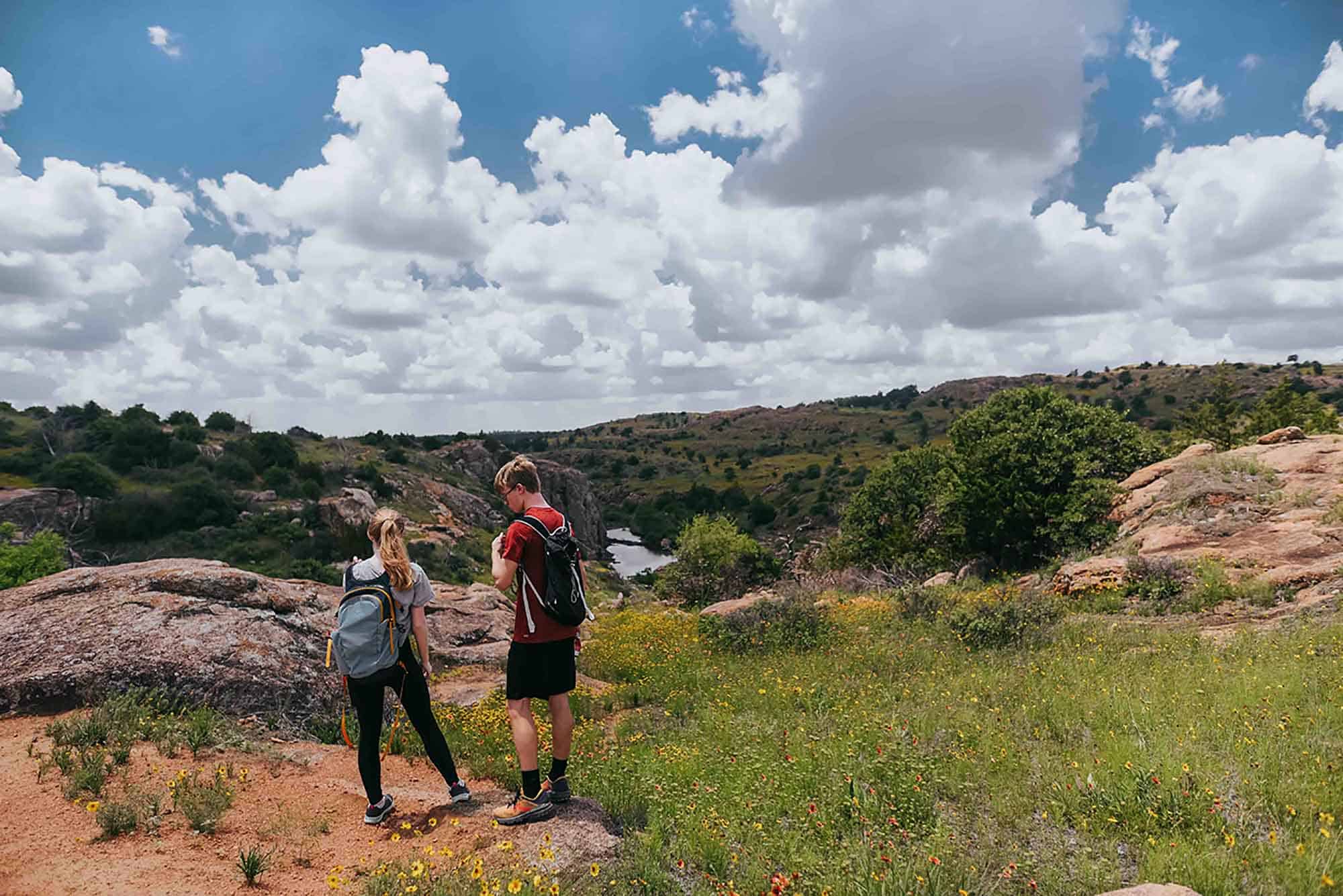 Forty Foot Hole from the Kite Trail: Hiking in the Wichita Mountains
